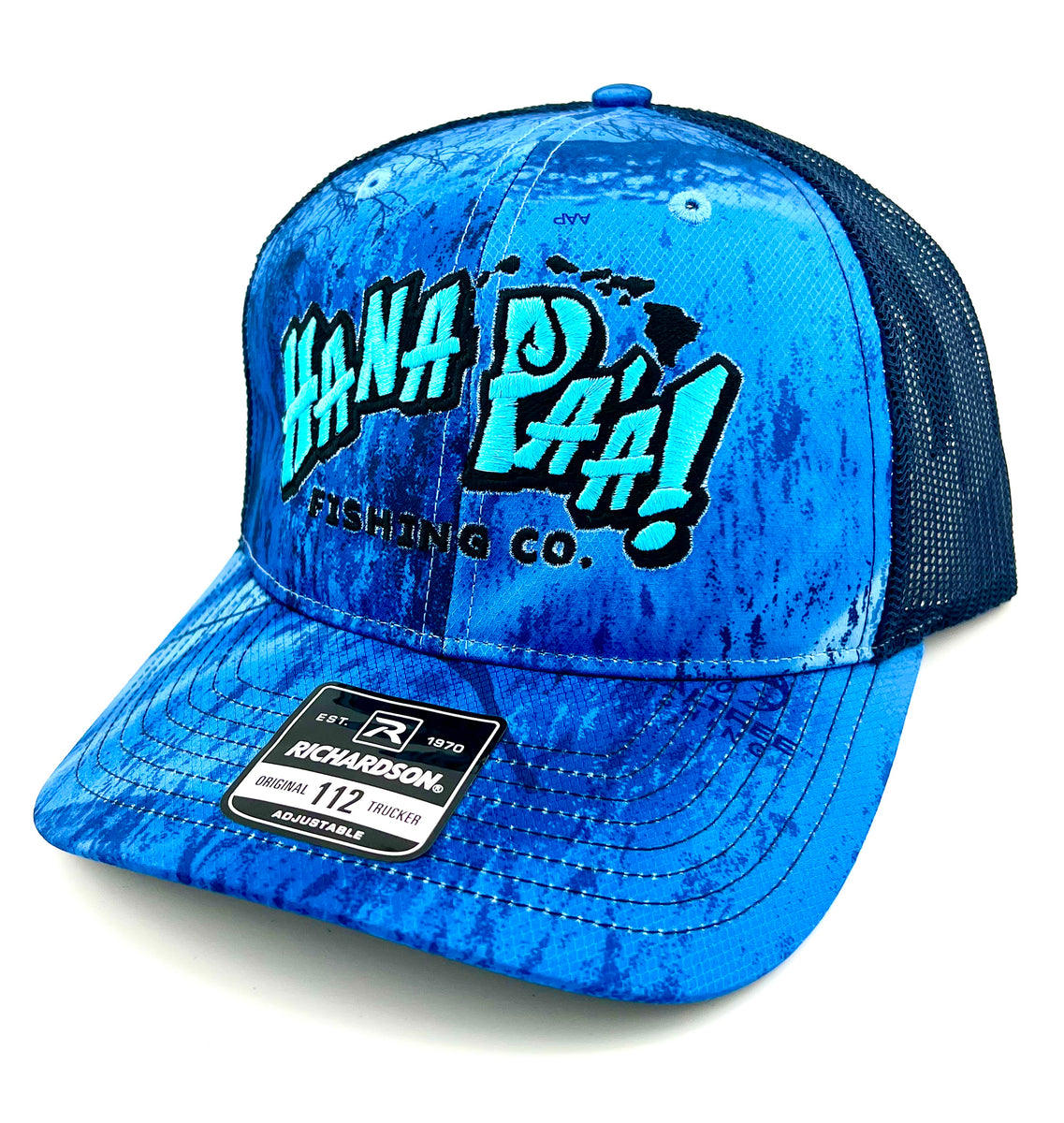 Hana Pa'a! Trucker Cap Blue Camo/Navy – Hanapaa