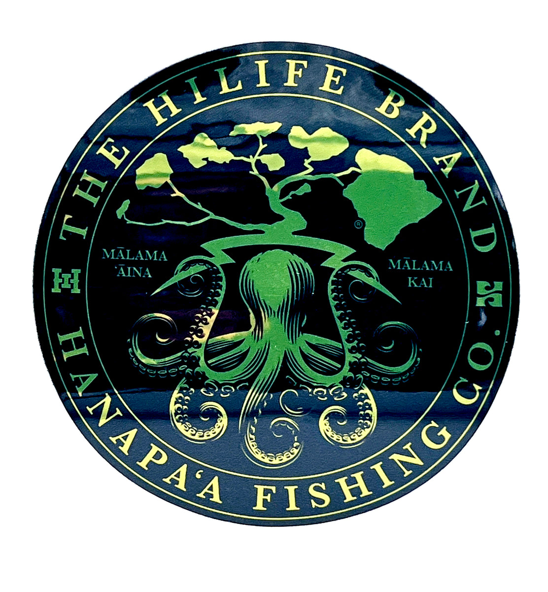 HI Life/Hana Pa'a Round Sticker – Hanapaa